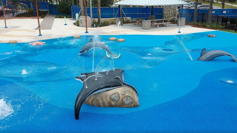 Testing Of The Splash Pad Continues At James F Holland Memorial Park