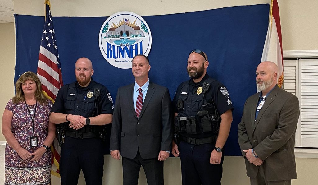 Brannon Snead Sworn in as Bunnell Interim Police Chief following Tom ...