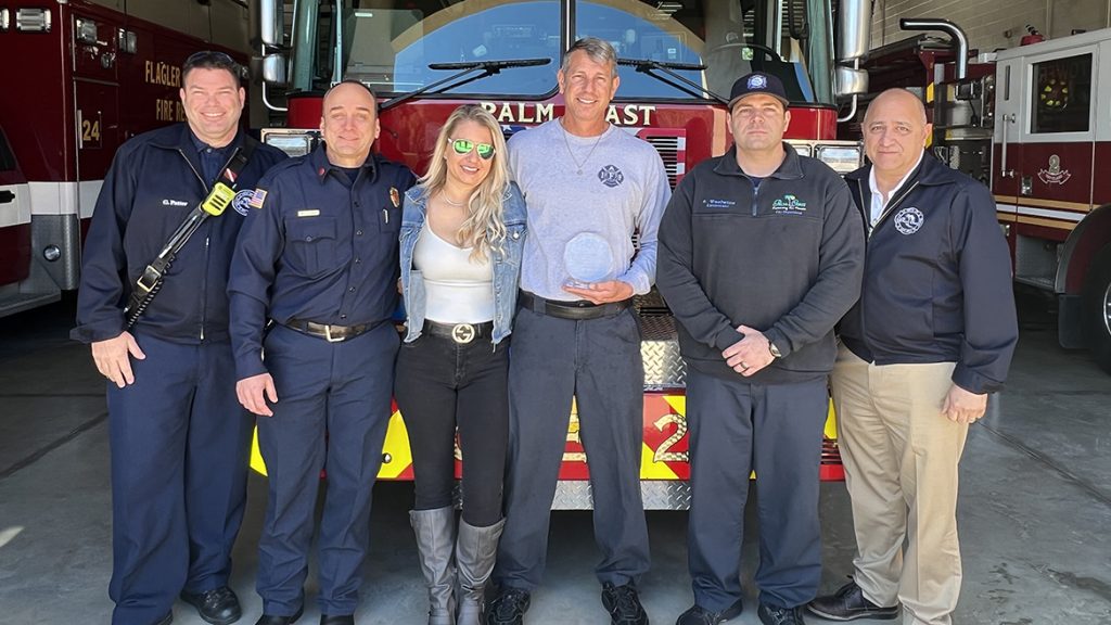 Fire Lieutenant Jason Wagner celebrates 25 years of service - AskFlagler