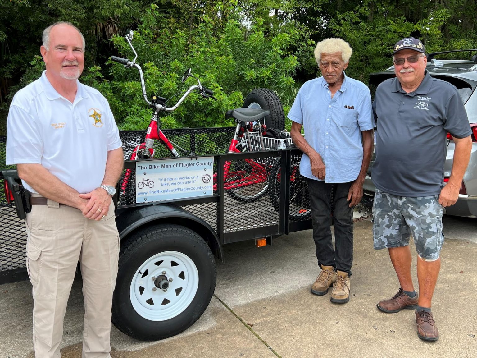 Handyman Receives New Bike from Volunteers, Sheriff's Office - AskFlagler